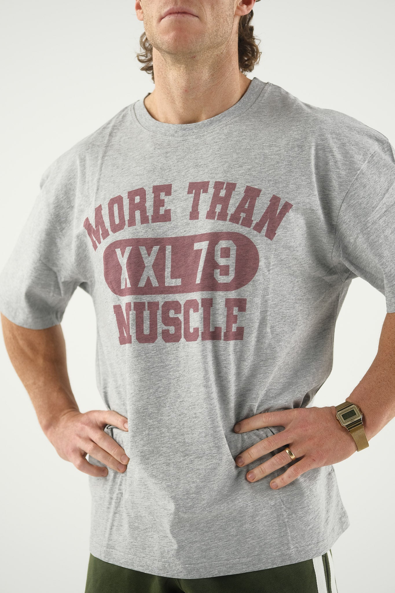 Relaxed Fit Gym Tee - Grey – More Than Muscle
